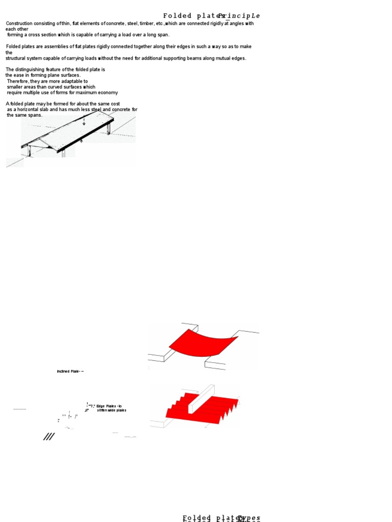 Folded Plates: Structural Design Guide | PDF | Structural Steel | Truss