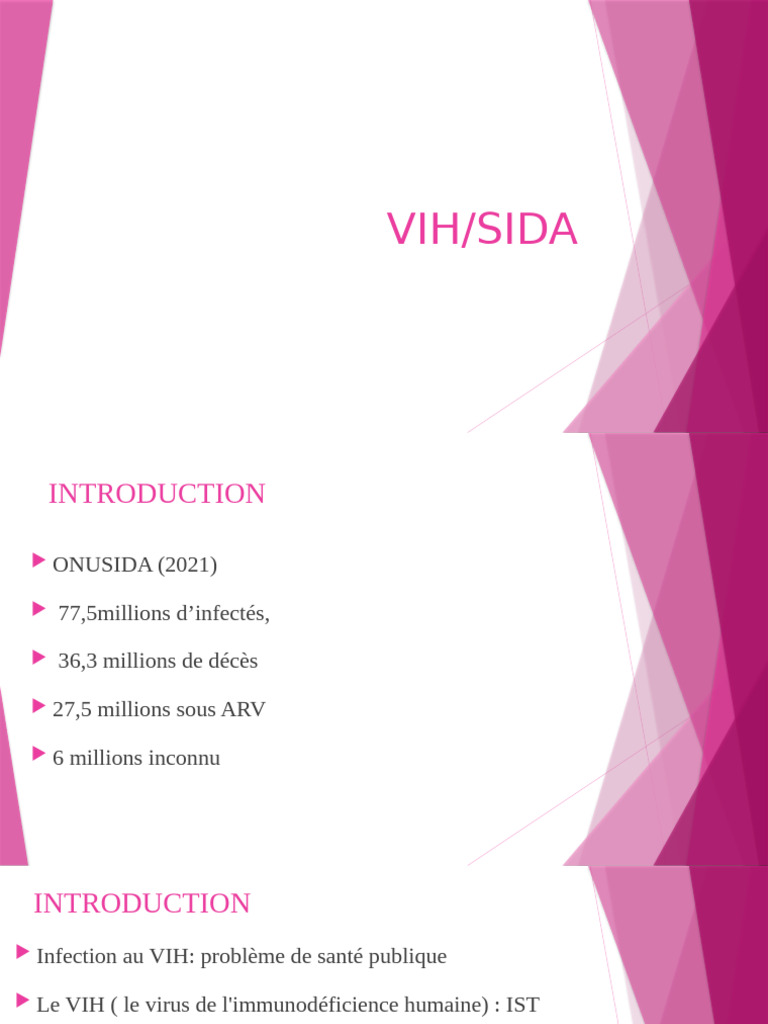 Comprendre le VIH/SIDA : Transmission et Traitement | PDF | SIDA | VIH