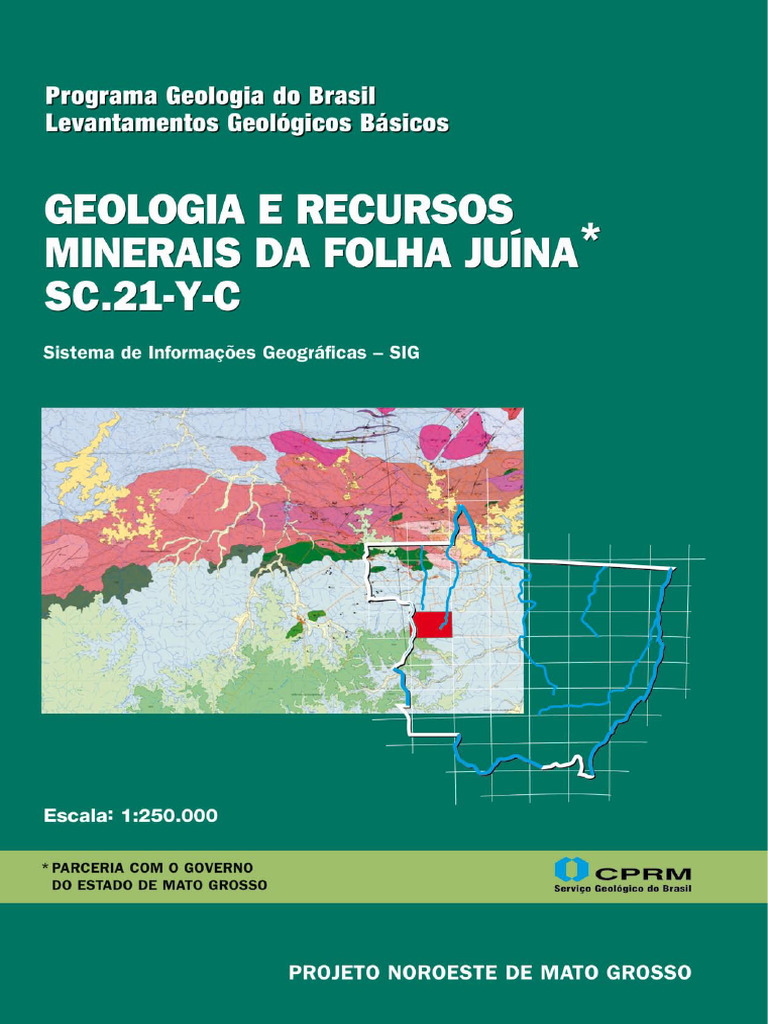 Geologia da Folha Juína em Mato Grosso | PDF | Granito | Bacia sedimentar