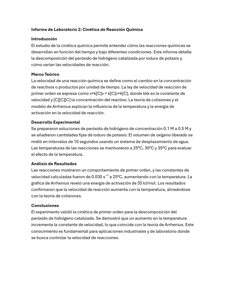 Informe de Laboratorio 2 | PDF