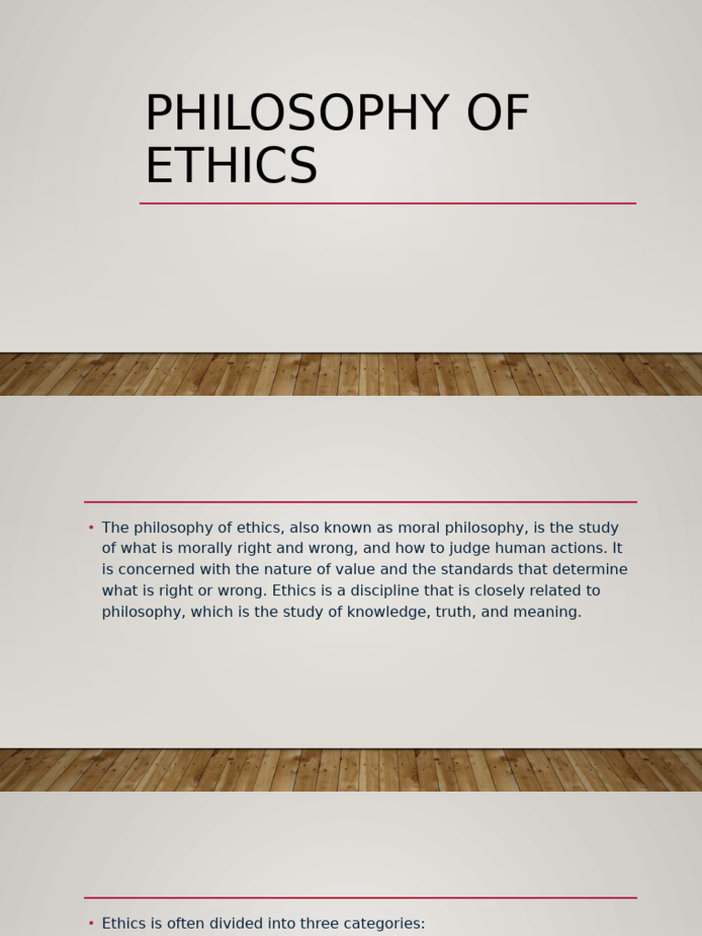 Philosophy Of Ethics Pdf