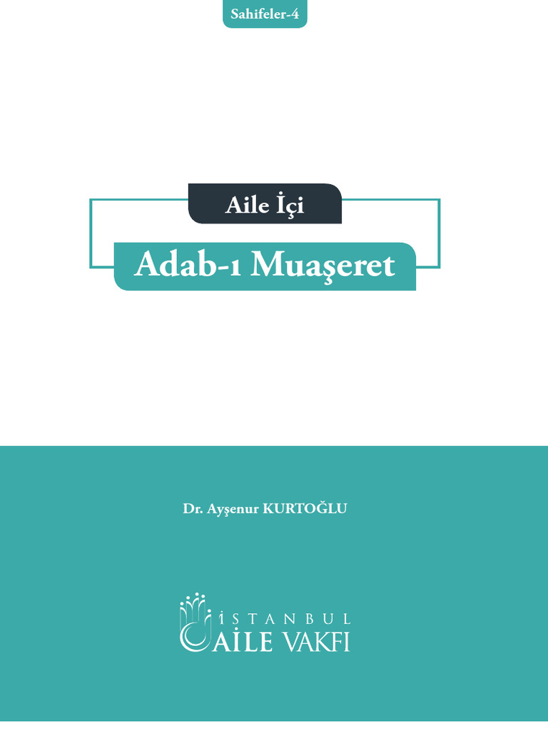 Adabı Muaşeret Bir | PDF