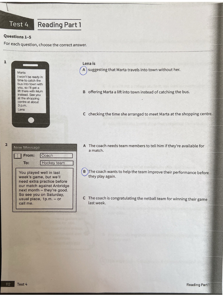 Reading Test 4 | PDF