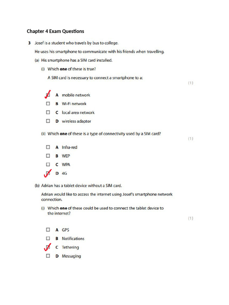 Chapter 4 Exam questions | PDF Chapter 4 Exam questions | PDF