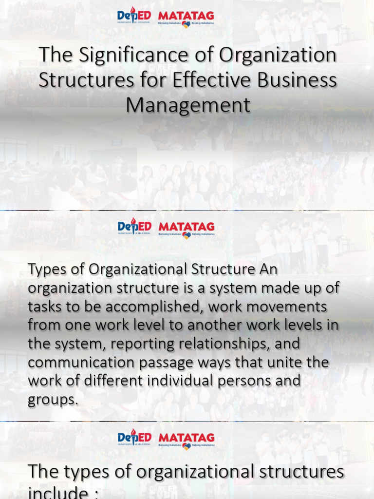 The Significance of Organization Structures For Business Management ...