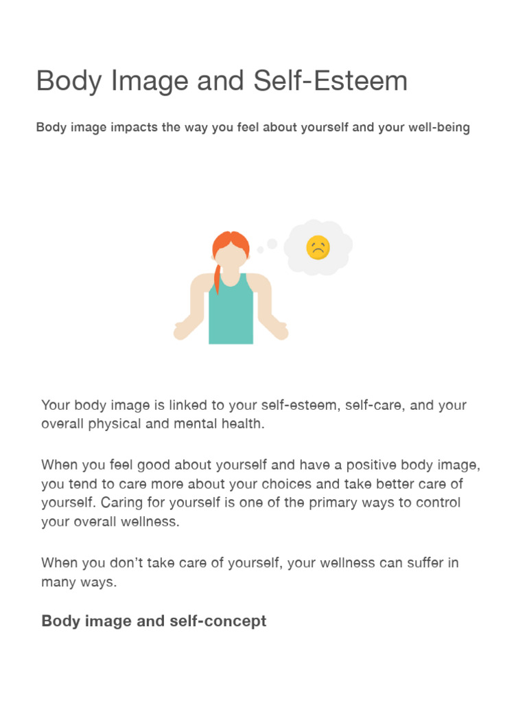 Body Image & Self-Esteem Guide | PDF | Self Esteem | Body Image