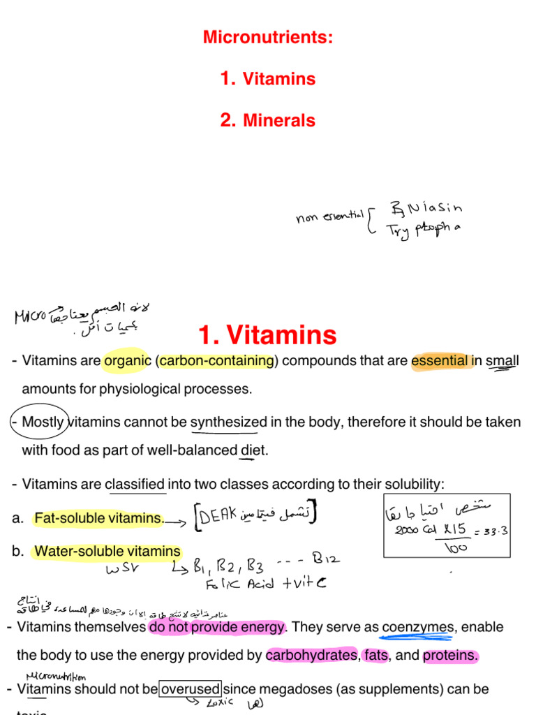 Ch. 4 - Vitamins | PDF