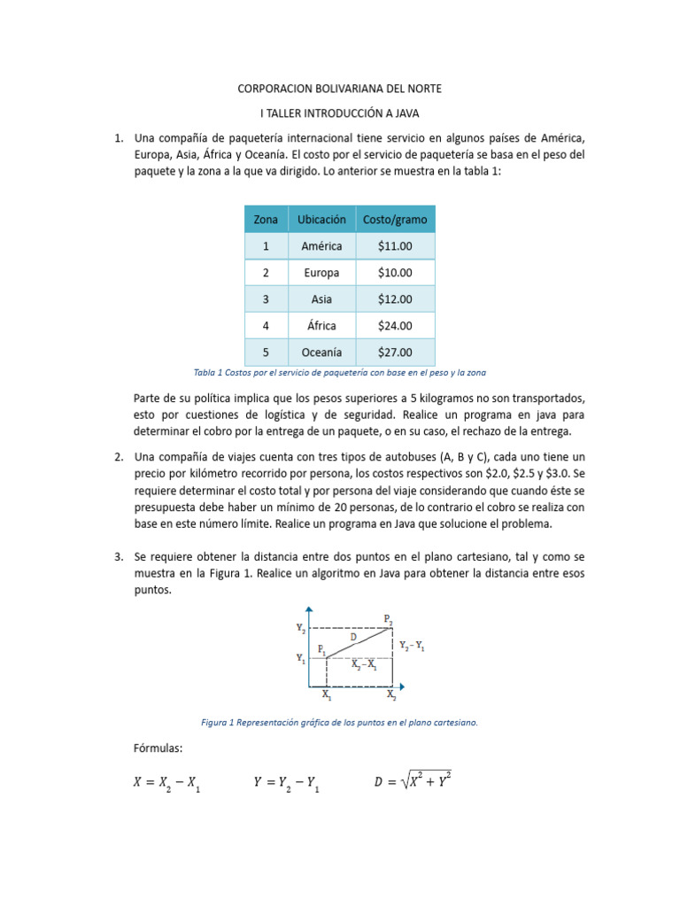 Taller Java Primer Seguimiento 2024A | PDF