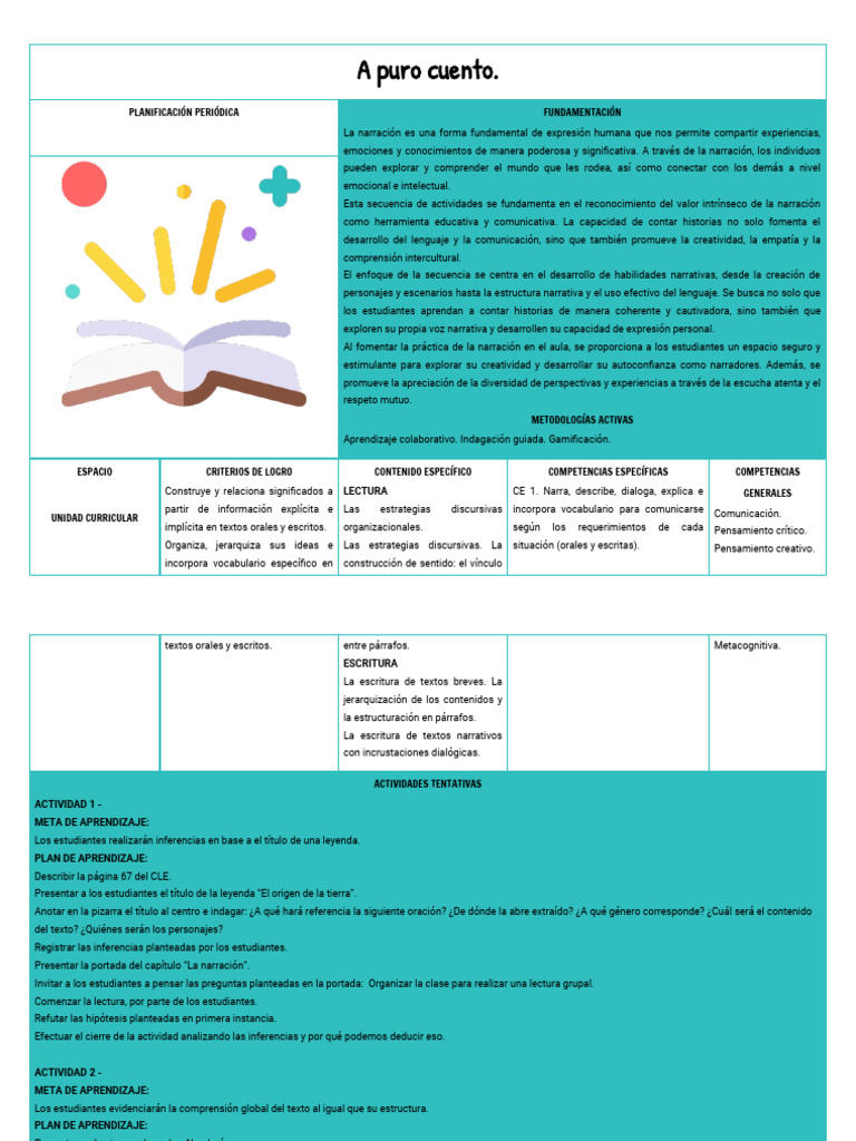 LENGUA ESPAÑOLA. A Puro Cuento | PDF | Narración | Las emociones