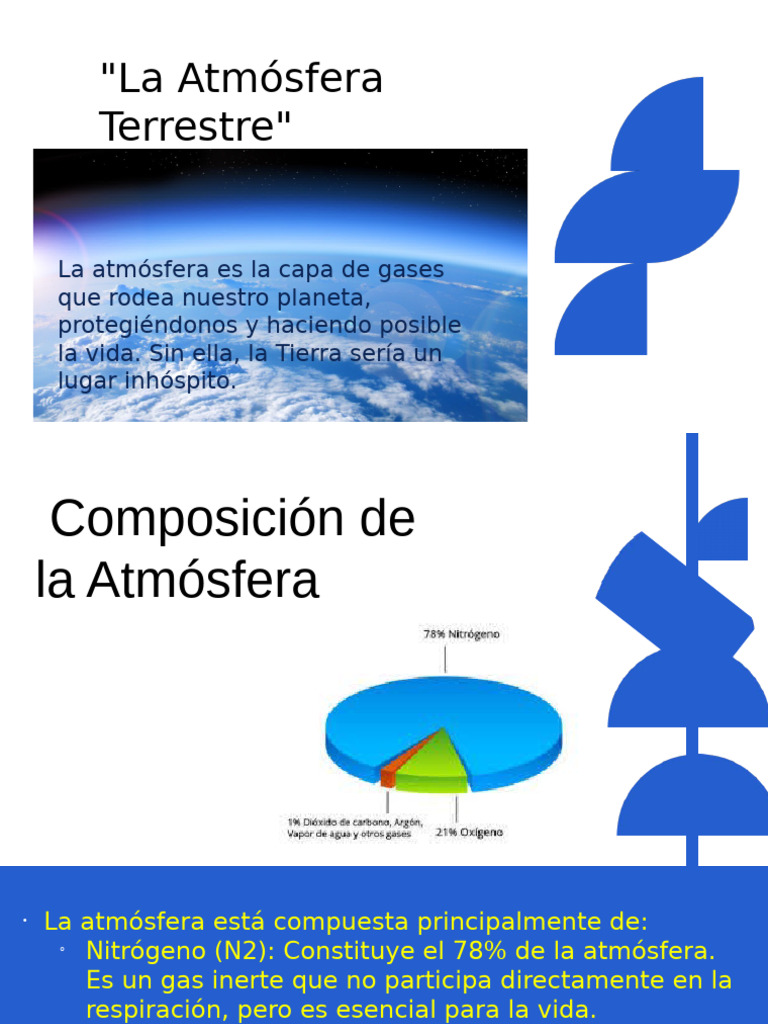 Presentación. Atmósfera. | PDF | Atmósfera | Tierra