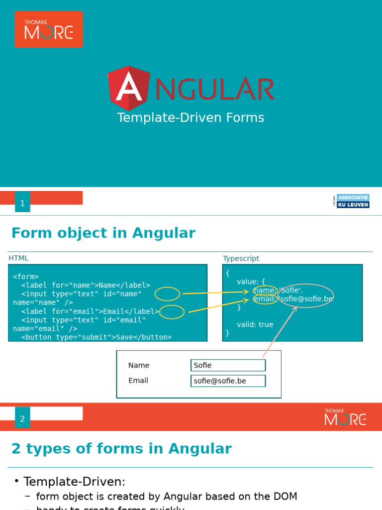 03 Part1 TemplateDrivenForms | PDF | Html | Java Script
