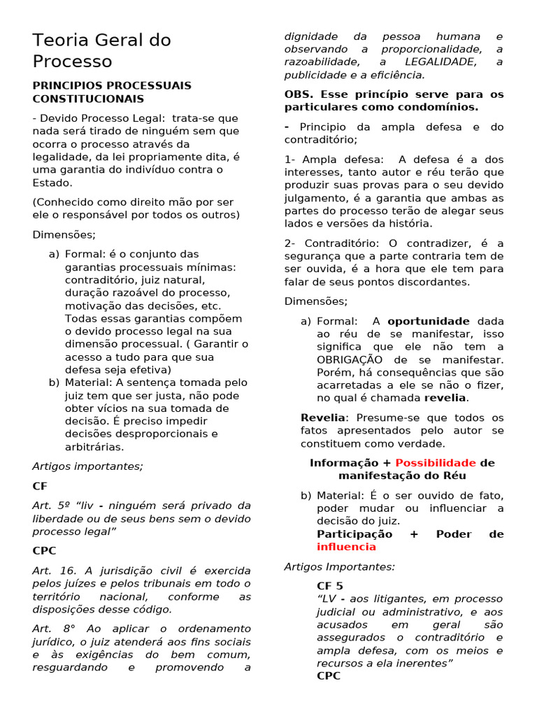 Teoria Geral Do Processo Pdf Sentença Jurídico Prova Jurídico