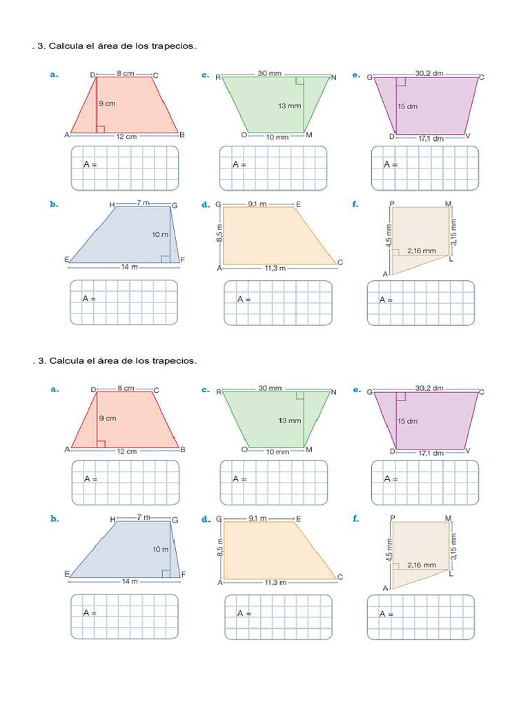 AREA EN TRAPECIOS | PDF