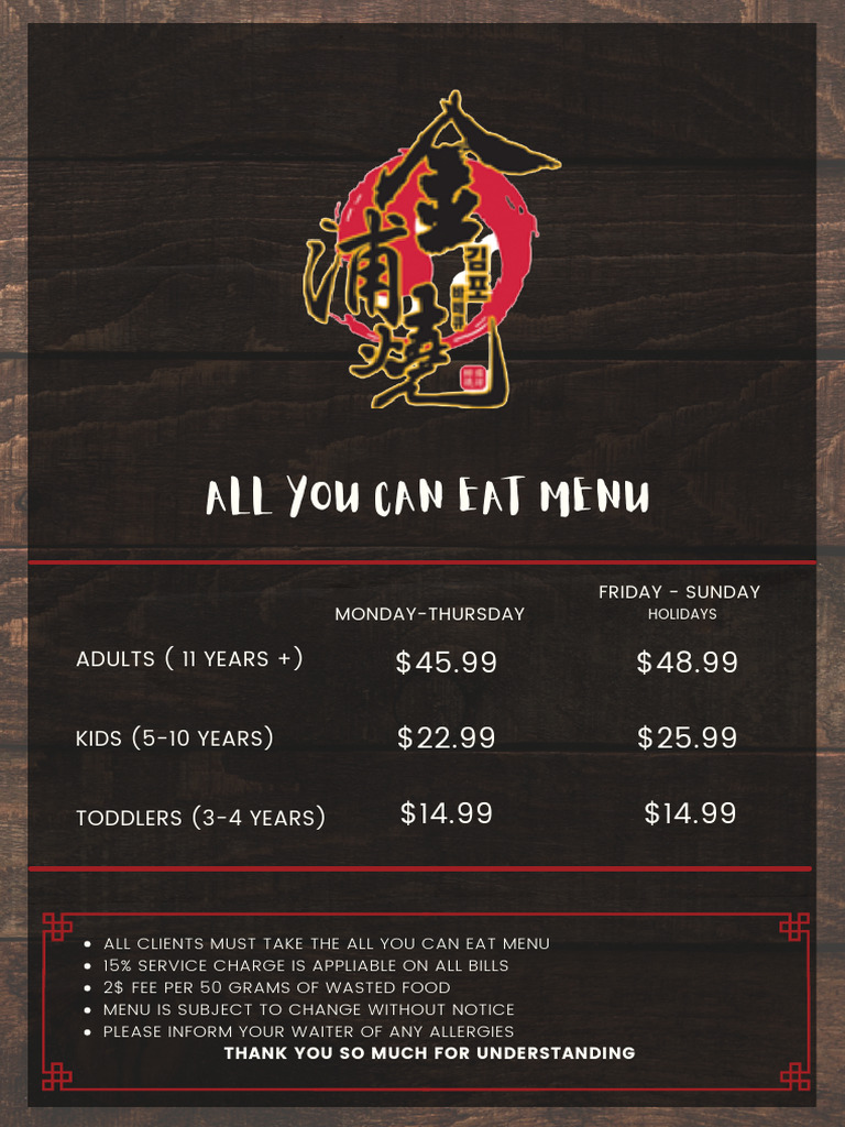 English Menu | PDF | Sushi | Foods