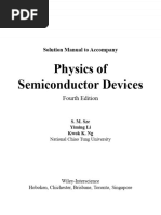 Solution Manual For Semiconductor Devices - Physics and Technology (Sze, S. M) Solution | PDF ...