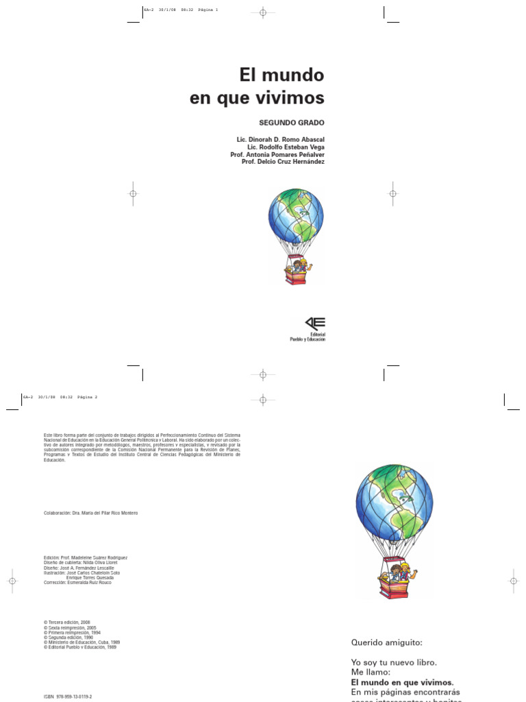 El mundo en que vivimos - 2do grado | PDF