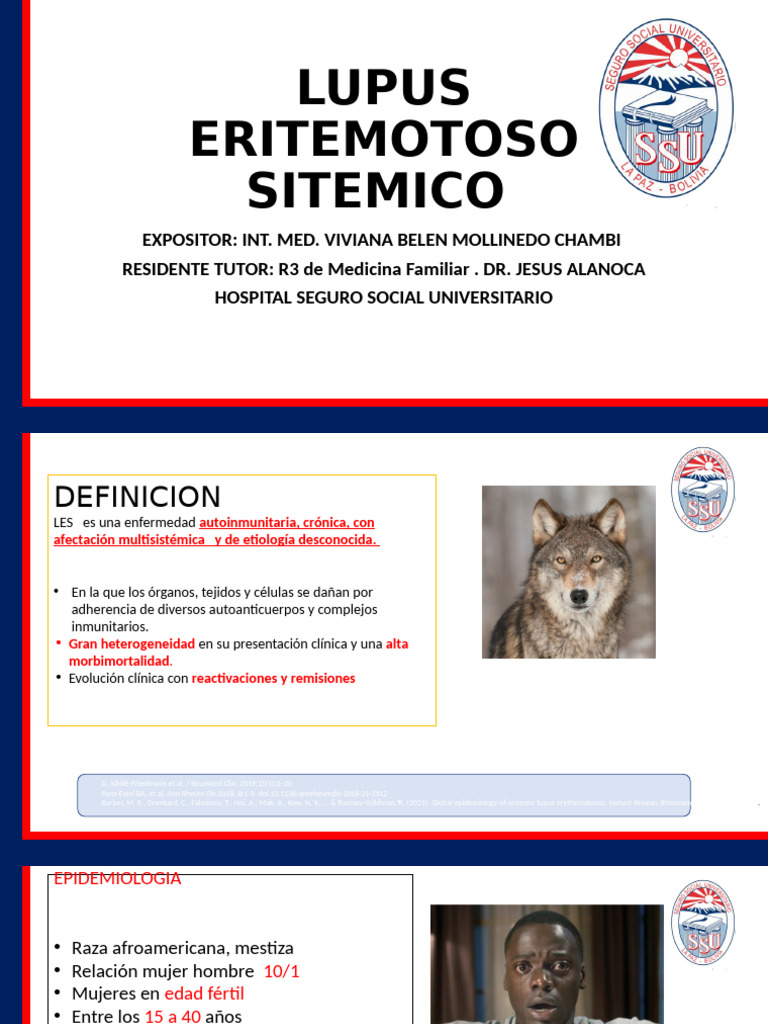 Lupus Eritematoso Sistémico: Epidemiología y Manifestaciones | PDF ...
