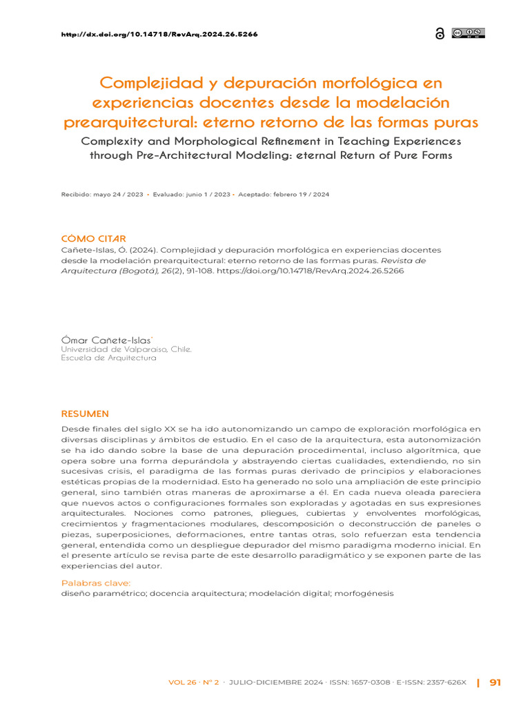 5 5266-Complejidad+y+depuracion RevArq26-2 24 | PDF | Mente | Pensamiento