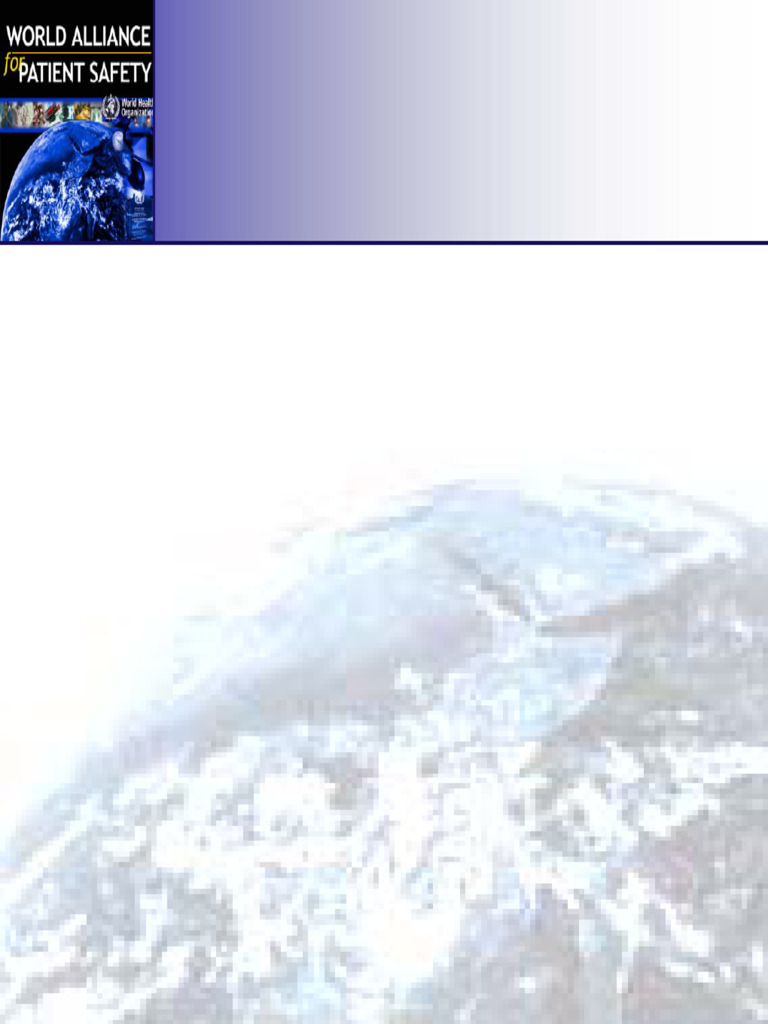 Alianza Mundial para La S.P. | PDF | Organización Mundial de la Salud | Medicina