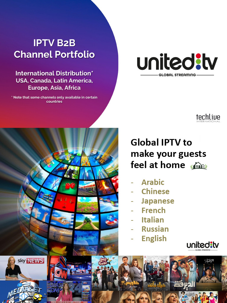 Techlive UnitedTV Global IPTV Channels July 2023 | PDF | Broadcasting