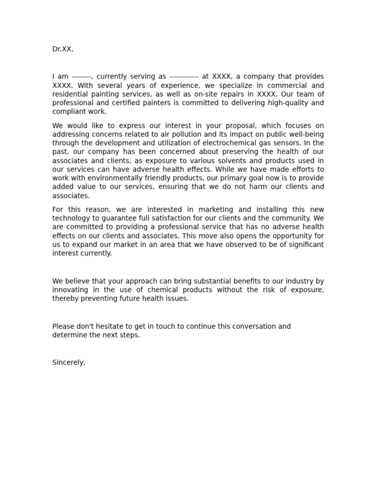 Interest Letter | PDF