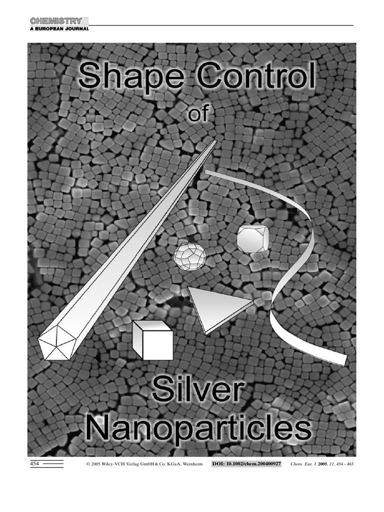 Shape-Controlled Synthesis of Metal Nanostructures: The Case of Silver ...