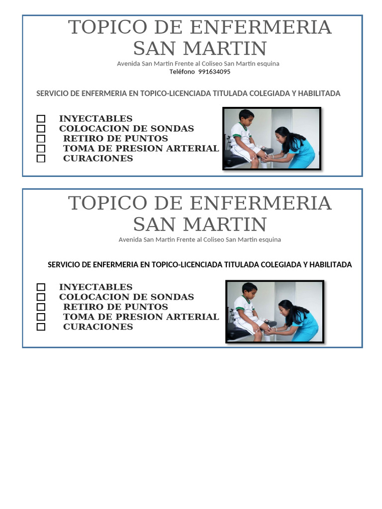 VOLANTE TOPICO DE ENFERMERIA | PDF