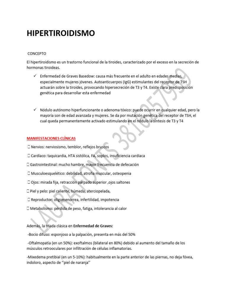 Hipertiroidismo Hipotiroidismo | PDF | Hipertiroidismo | Tiroides