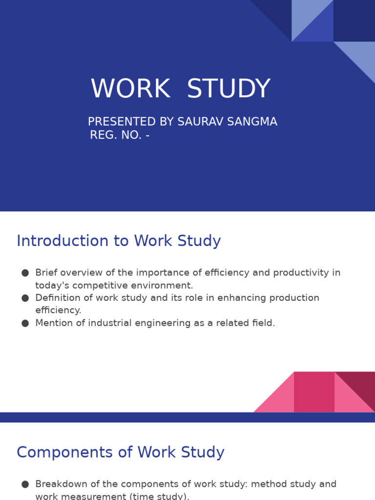 Work Study | PDF