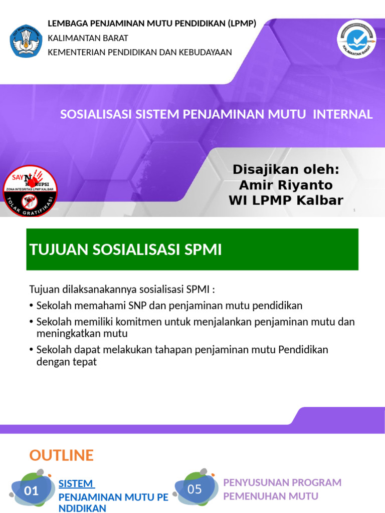 Sosialisasi SPMI | PDF