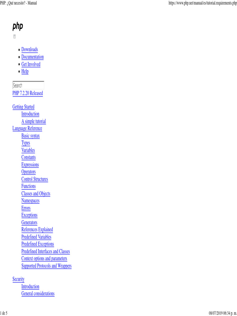 PHP - ¿Qué Necesito - Manual | PDF | Php | Servidor (Computación)
