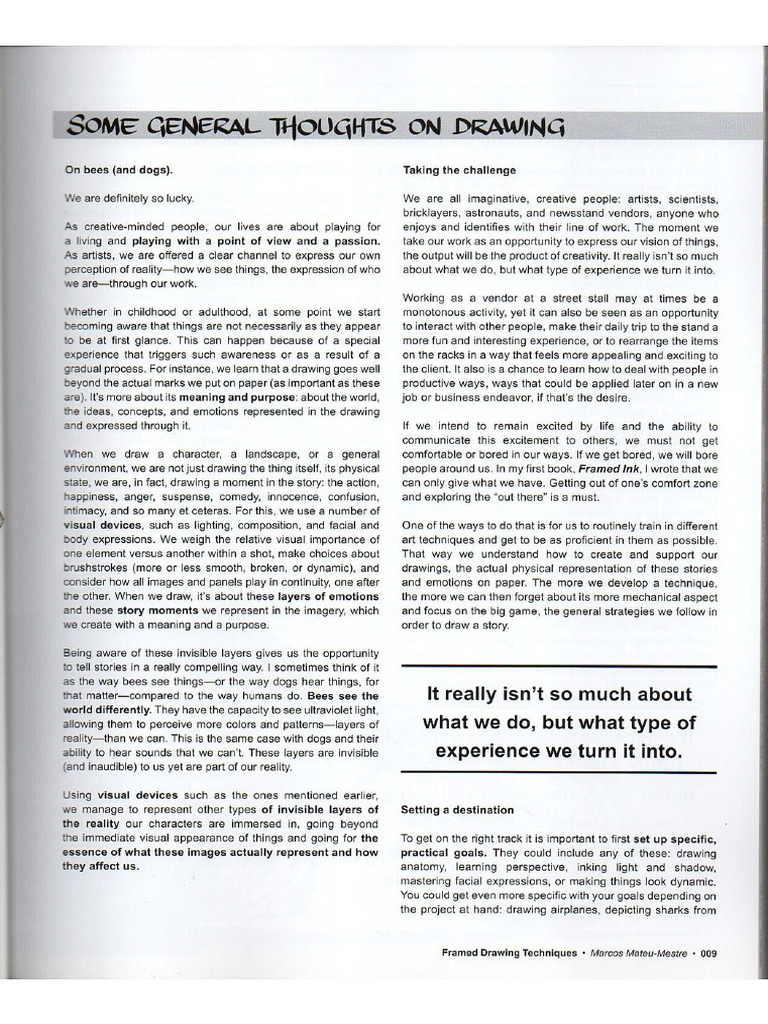 Framed Drawing Techniques | PDF