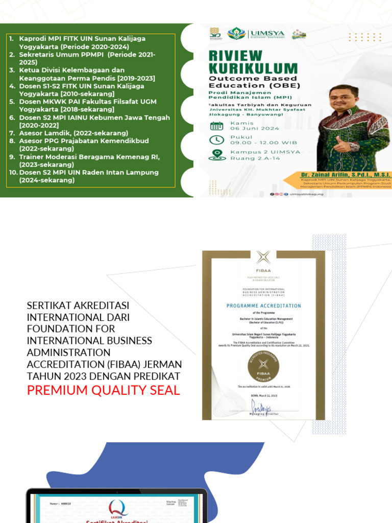 Workshop Kurikulum Berbasis OBE MPI Blokagung Banyuwangi | PDF
