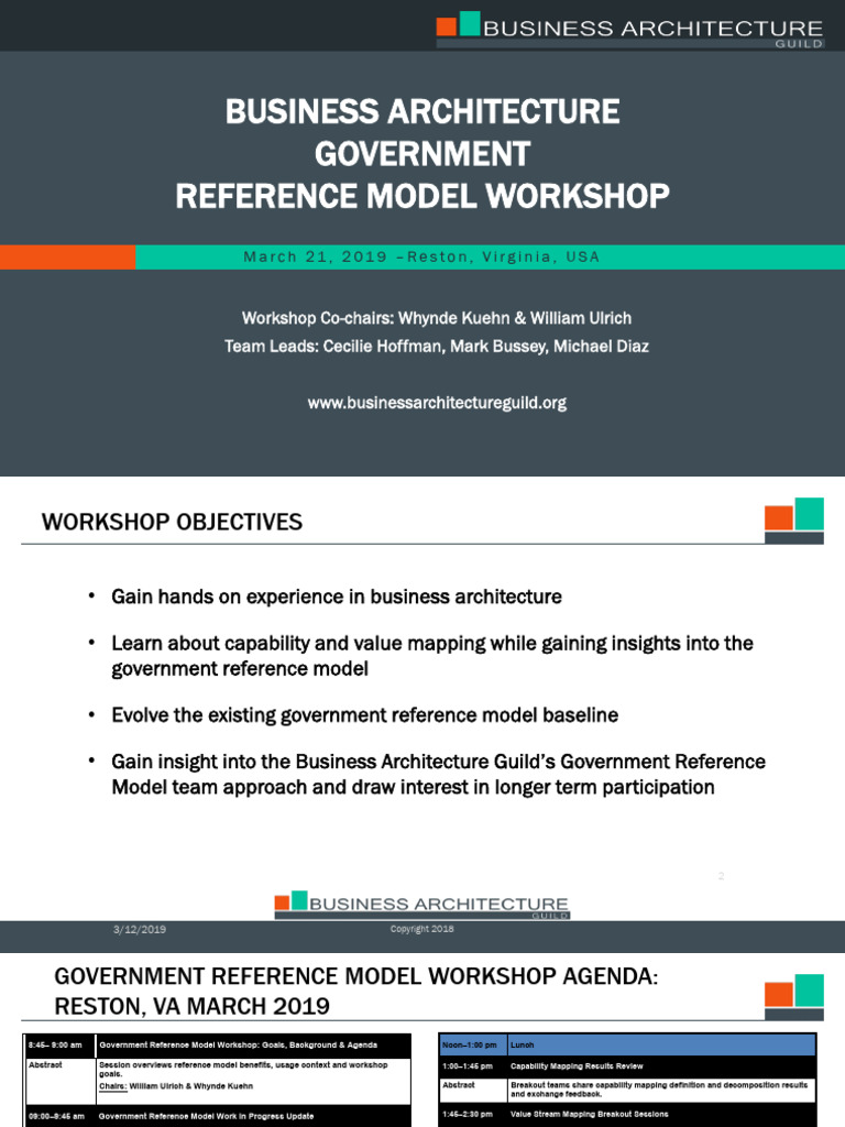 Government Reference Model Workshop | PDF | Information | Risk