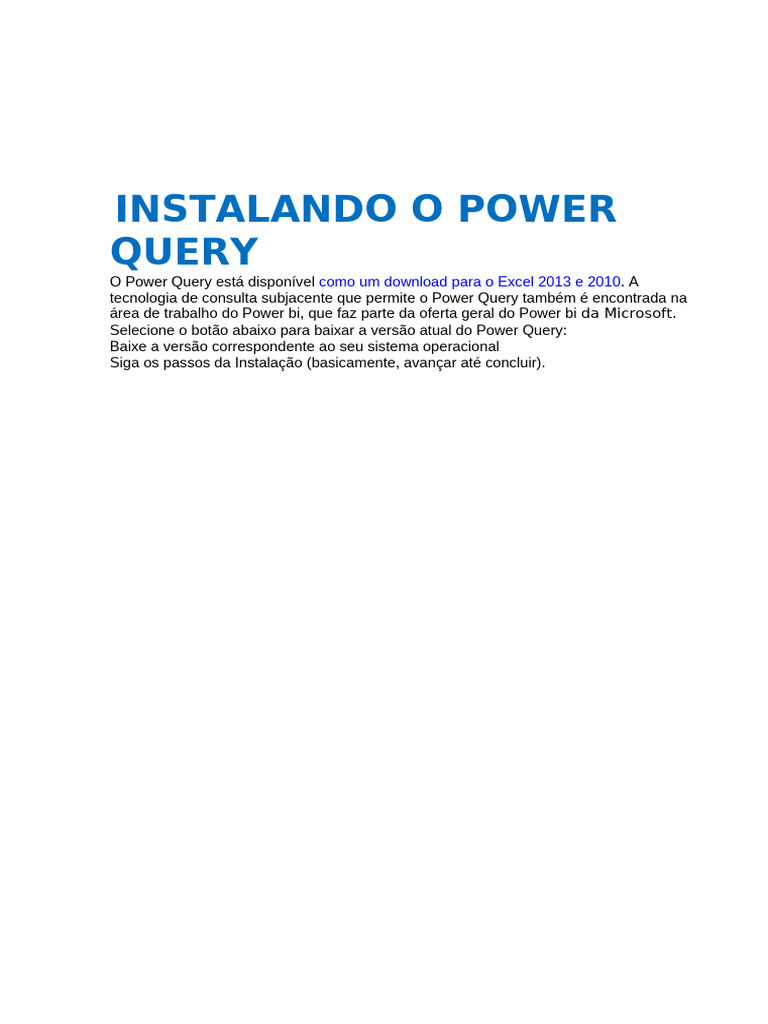 Power Query | PDF