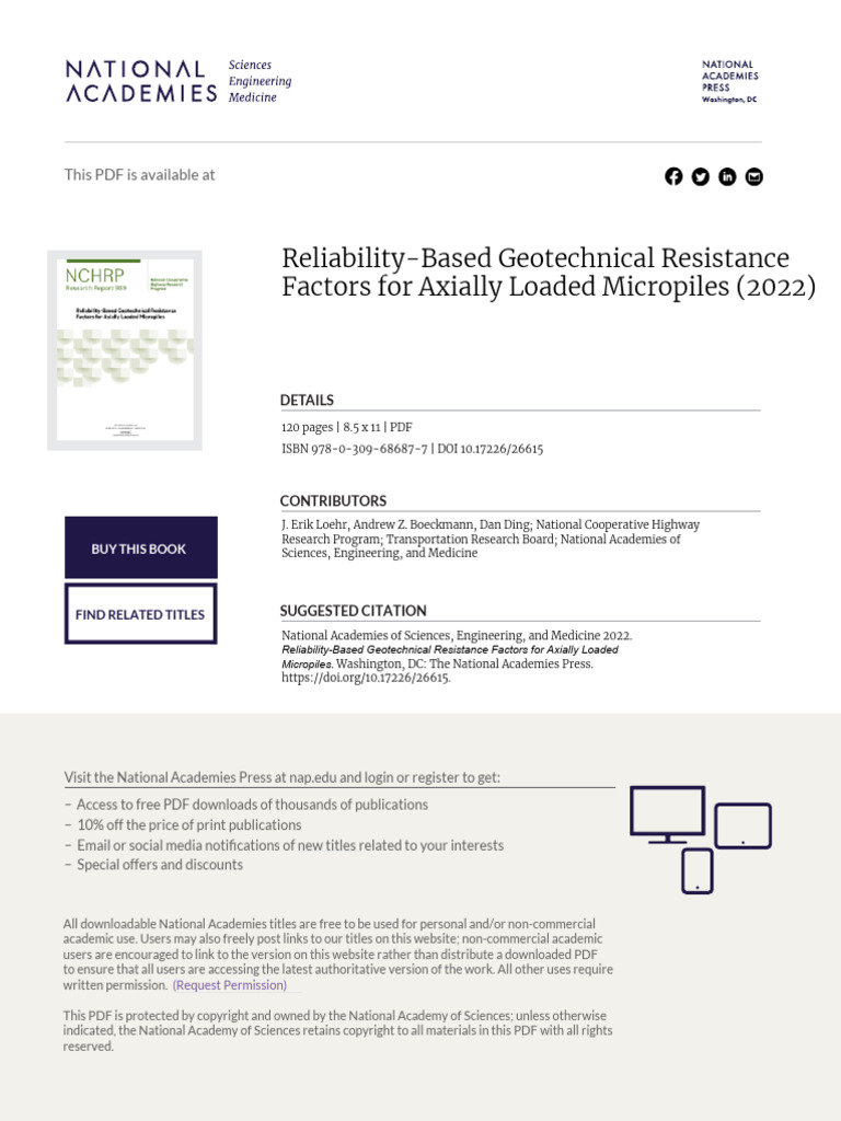 2022 - Loehr - Reliability-Based Geotechnical Resistance Factors For ...