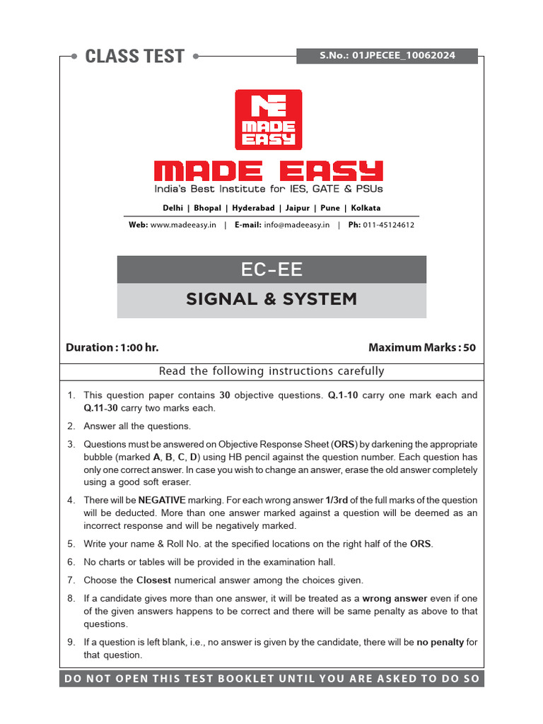 1070uf 06-12-24 Ee Ec Signalsystemssolutions | PDF | Sampling (Signal ...