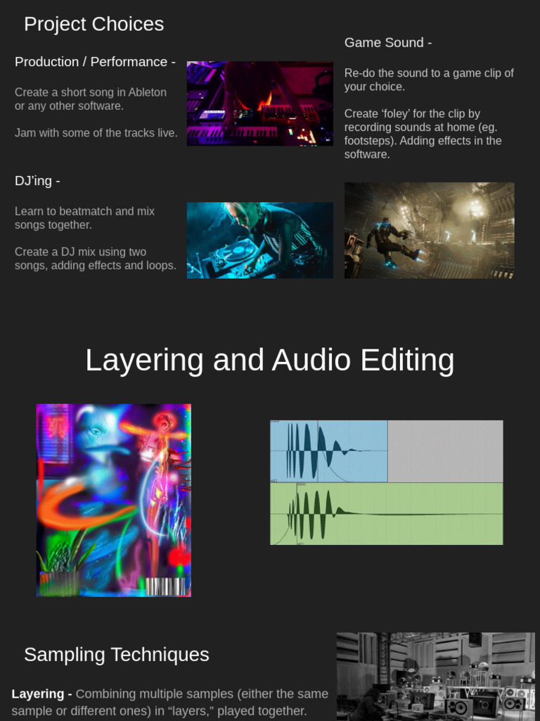 Layering and Audio Editing | PDF | Equalization (Audio) | Synthesizer