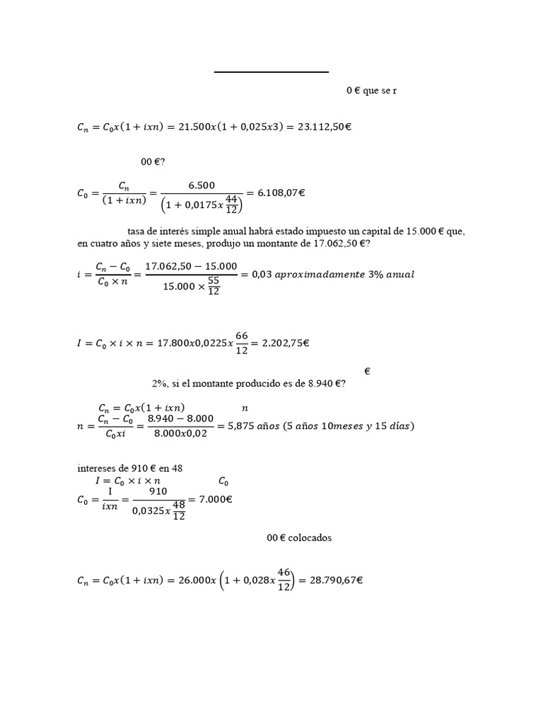Prob Tema 2 2023 - 24 Resueltos | PDF | Tasa de porcentaje anual | Interés compuesto