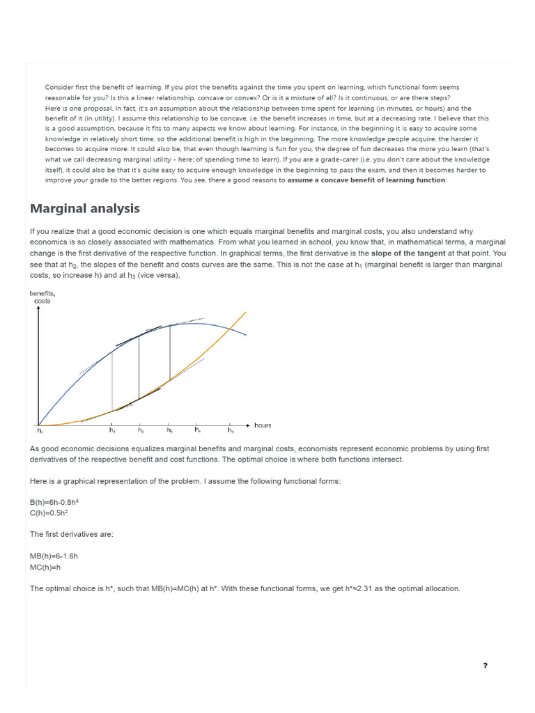 Concave Learning Benefits Analysis | PDF | Marginal Utility | Utility