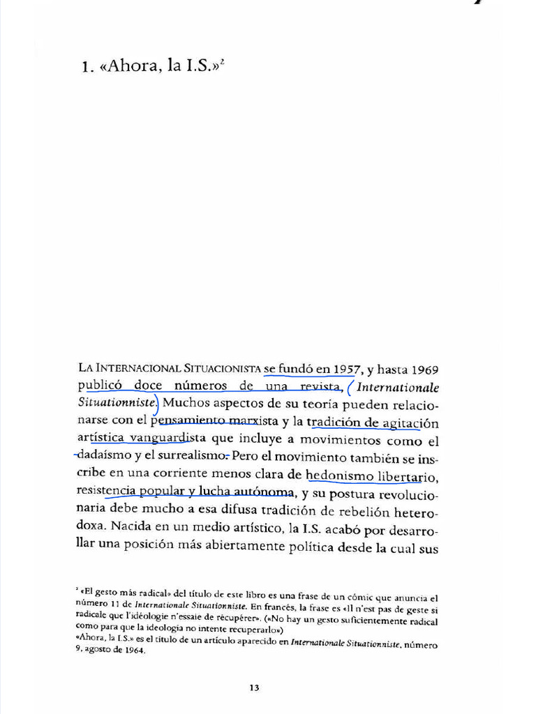 1 SADIE PLANT - El Gesto Mas Radical | PDF