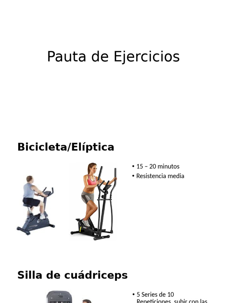 Pauta de Ejercicios para Rodilla Lesionada | PDF