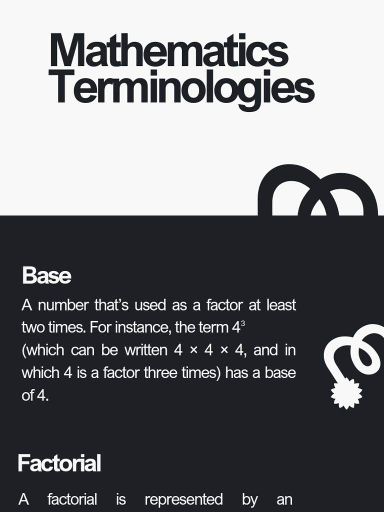Mathematics Terminologies | PDF | Integer | Numbers
