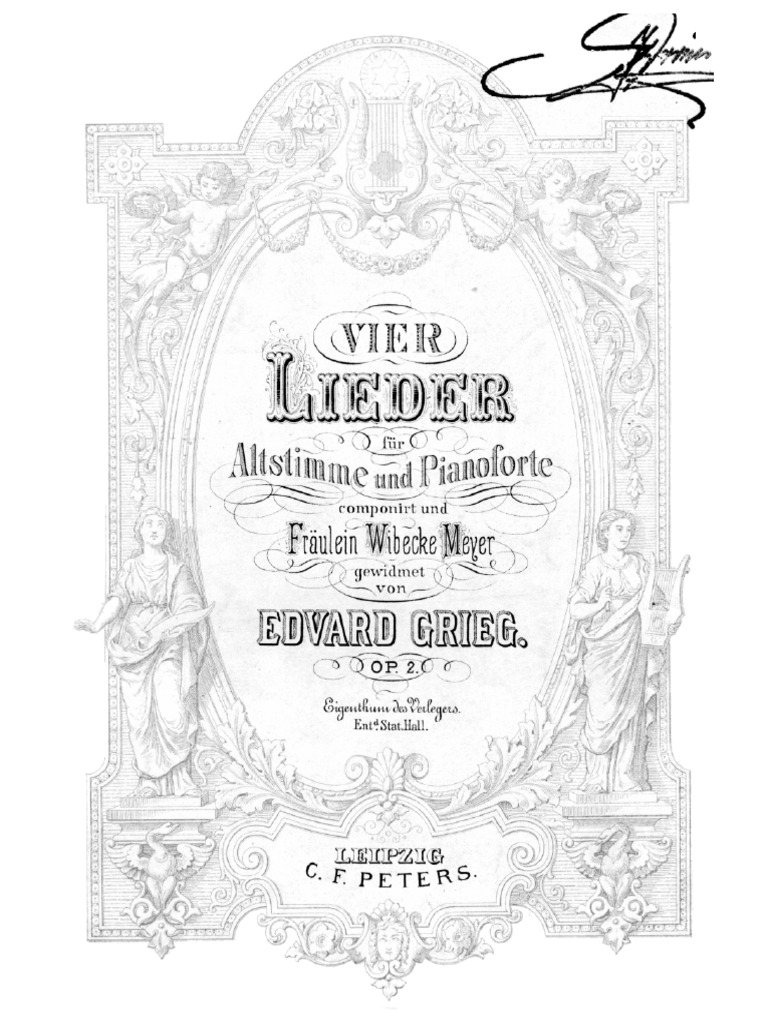 Lieder Grieg op 2 | PDF
