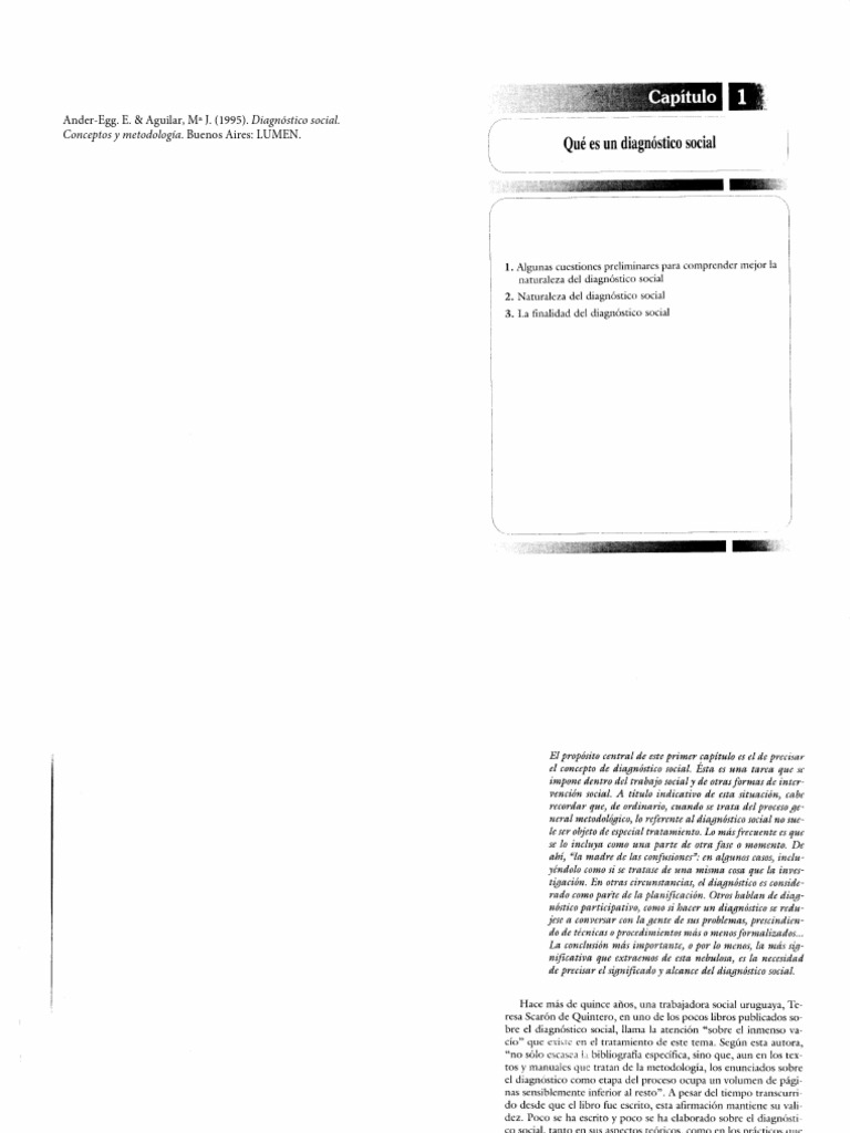 Aguilar y Ander-Egg (1995) (Cap. 1) | PDF