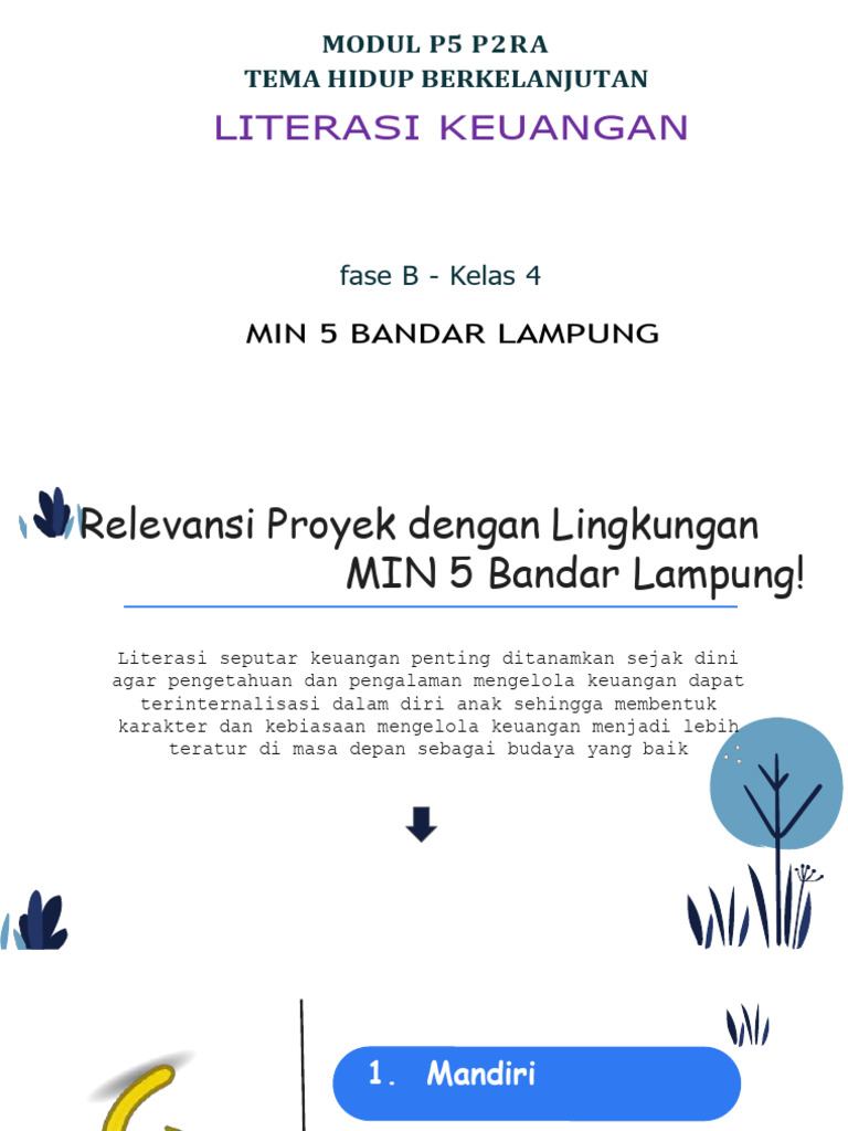 Modul P5 PPRA Gaya Hidup Berkelanjutan | PDF