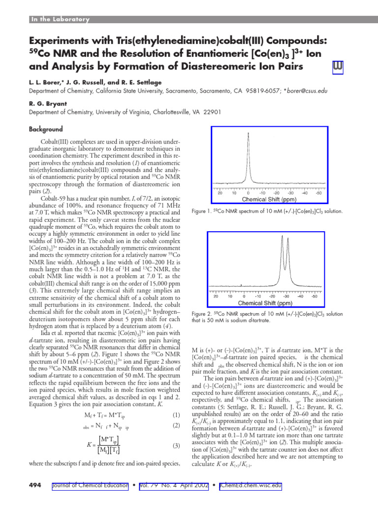 Ref 2 | PDF | Nuclear Magnetic Resonance | Nuclear Magnetic Resonance Spectroscopy