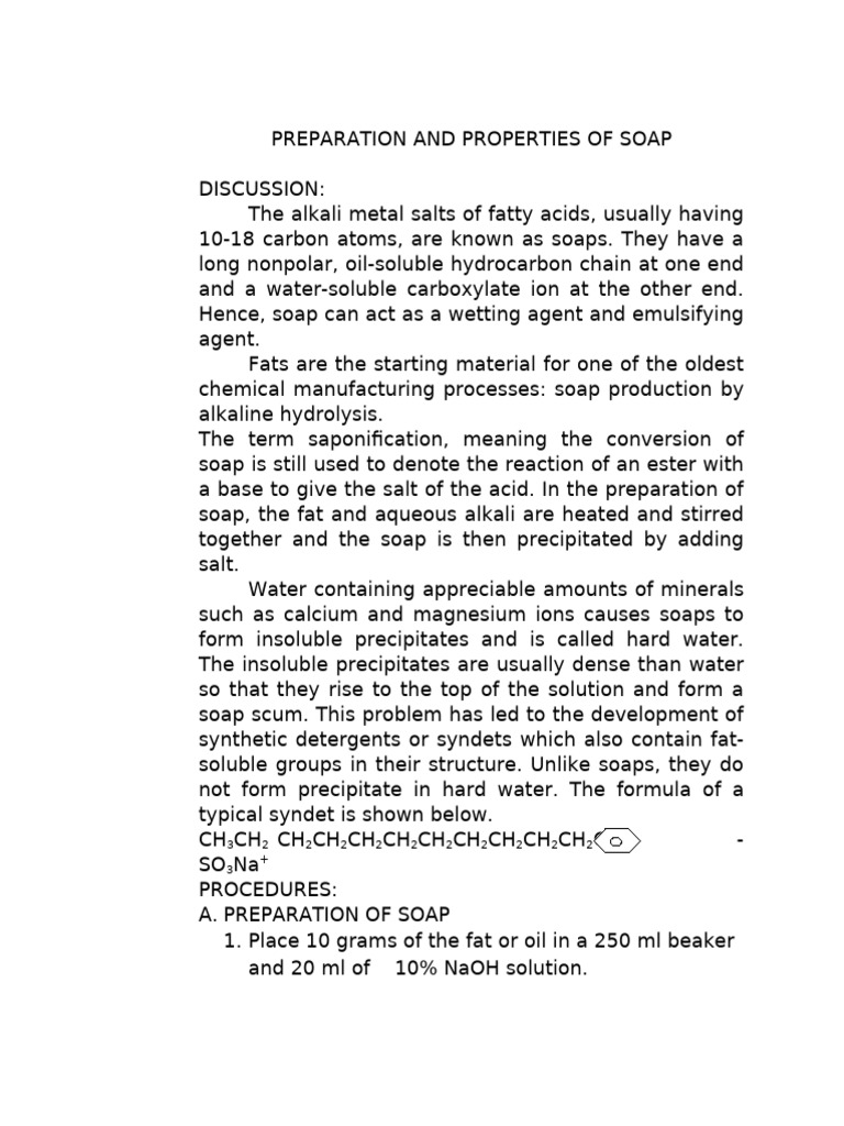 Soaps | PDF | Detergent | Soap