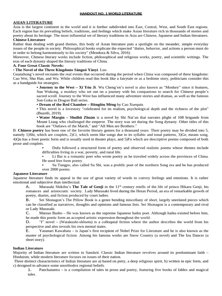 HANDOUT-NO-1 | PDF | Poetry HANDOUT-NO-1 | PDF | Poetry