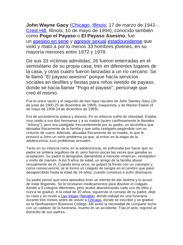 payaso asesino | PDF